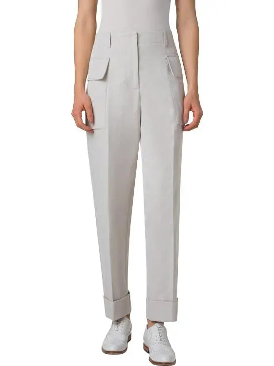 Akris Marley High-waist Cargo Pants - Greige
