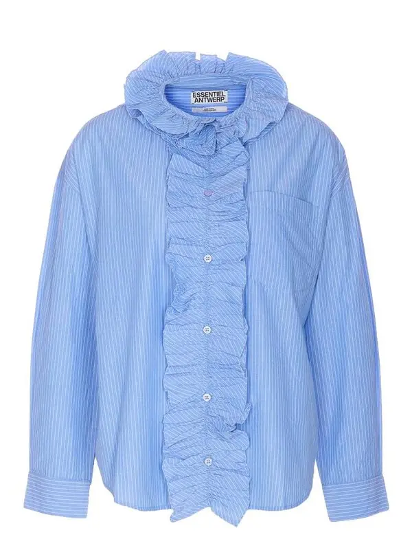 Essentiel Antwerp Ipojuca Striped Shirt - Blue