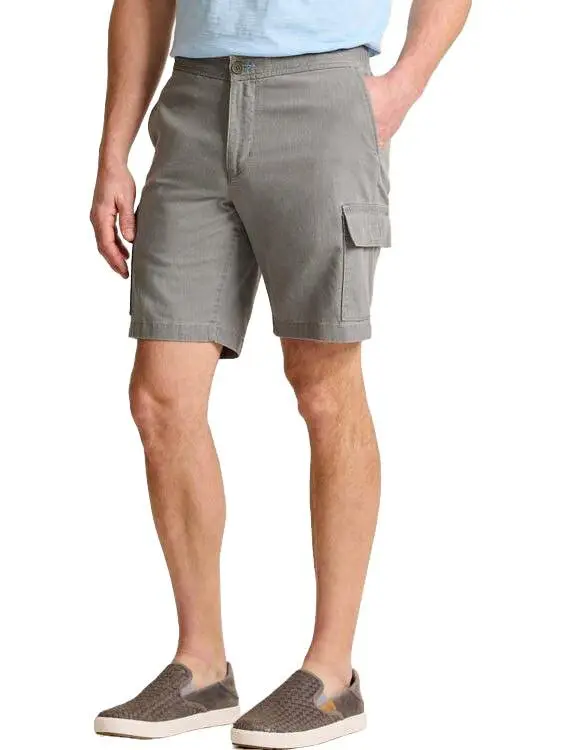 Tommy Bahama Linen Blend Flat Front Cargo Shorts - Shadow