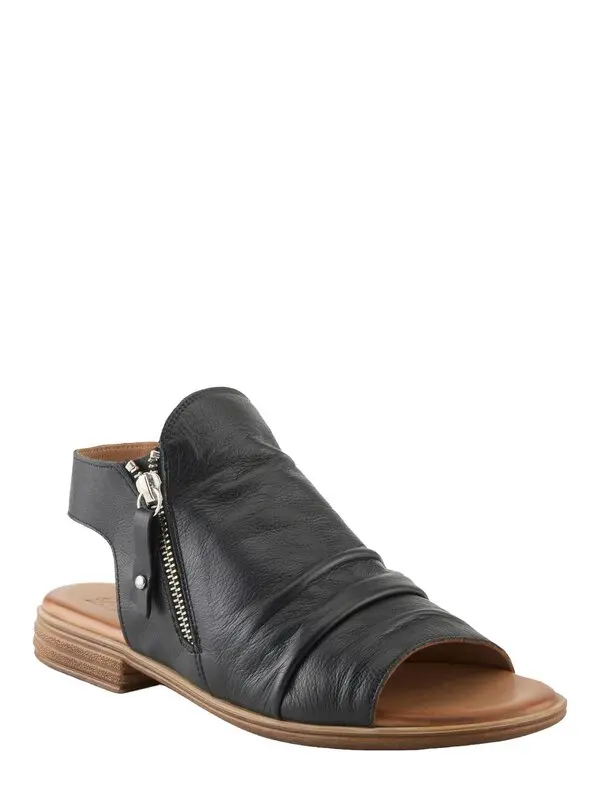 SPRING STEP SHOES Jalaya Leather Sandals - Black