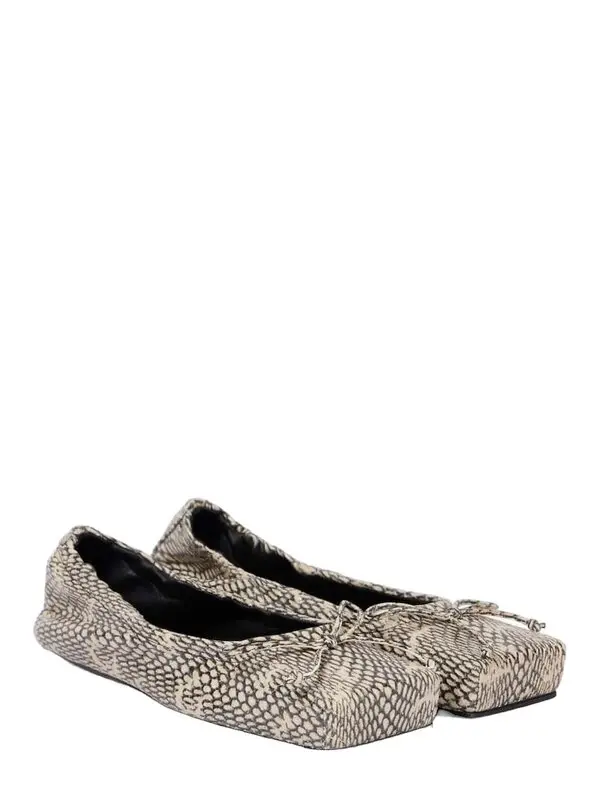 Jacquemus Ballerines Leather Ballet Flats - Multicoloured