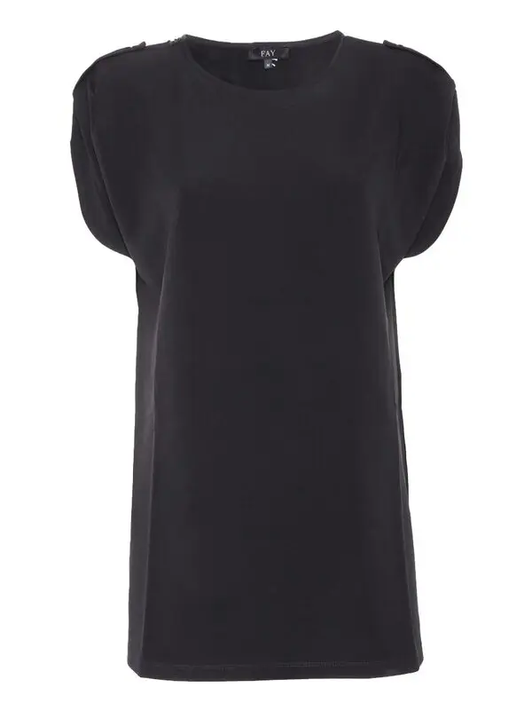 FAY Short Sleeve Blouse - Black