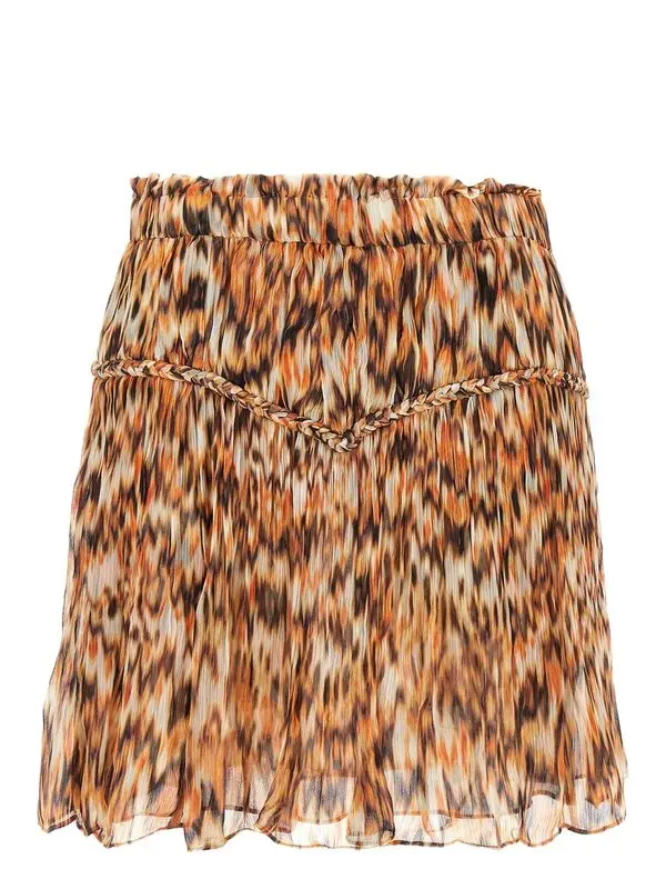 Isabel Marant Roumi Printed Cotton Skirt - Orange