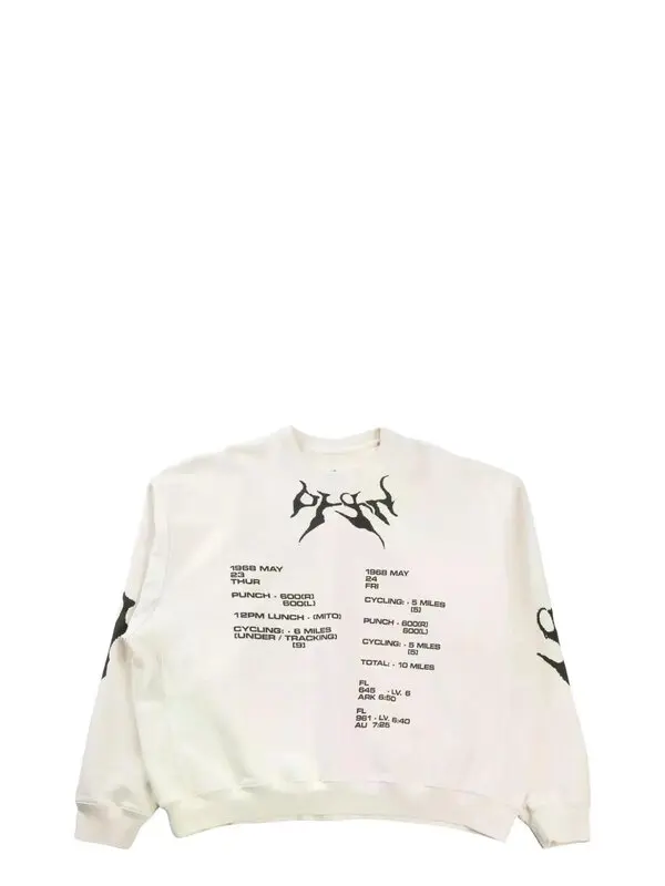 D-R-G-N Cotton Sweatshirt - Neutrals