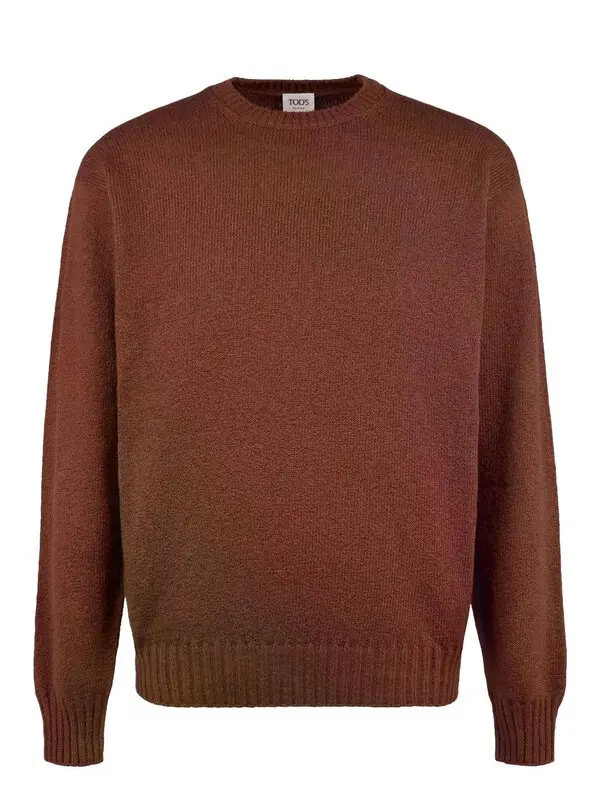 TOD'S Cotton Jumper - Brown