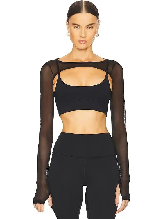 Heroine Sport Clear Shrug - Black