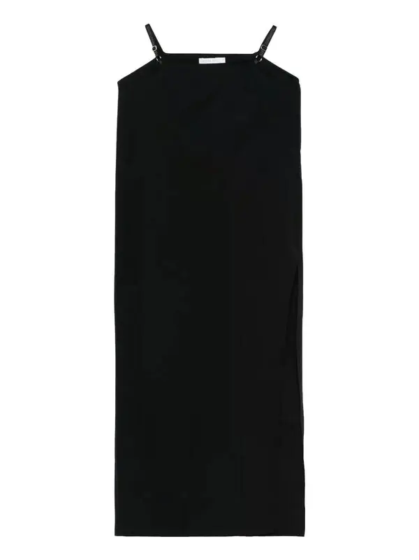 Patrizia Pepe Jersey Midi Skirt - Black