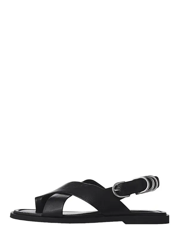 Rag & Bone Gia Toe Loop Sandals - Black