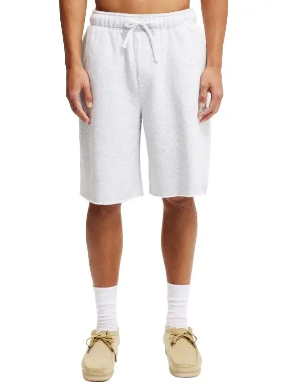 COTTON ON Super Baggy Fleece Short - Grey Marle