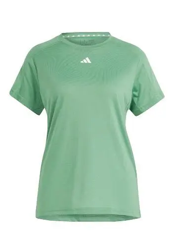 Adidas Aeroready Train Essentials Minimal Branding Crewneck Sweat-shirt T-shirt - Preloved Green