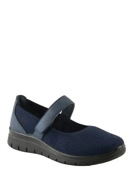 SPRING STEP SHOES Stoller Mary Jane Flat - Navy