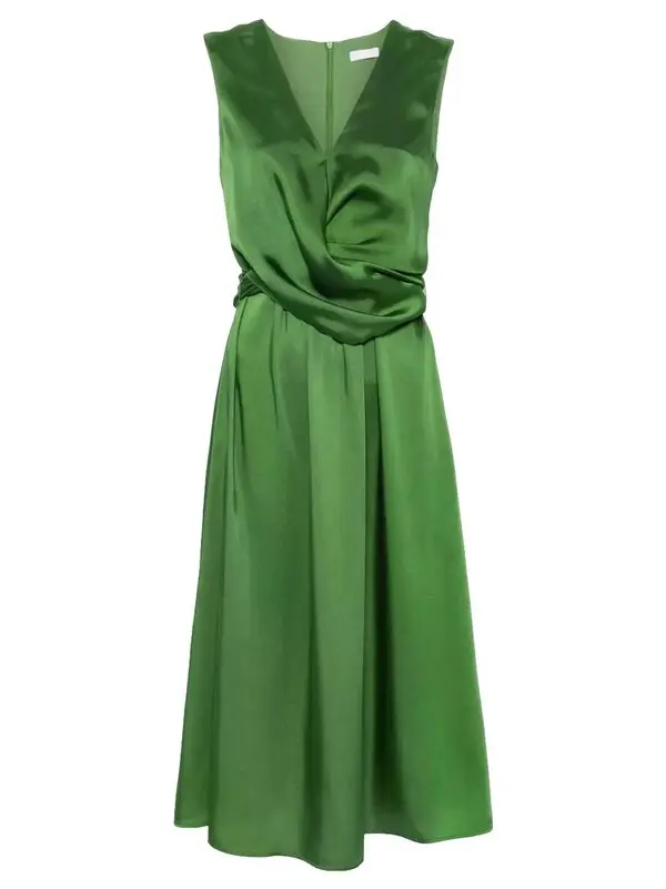 Liu Jo Satin Midi Dress - Green