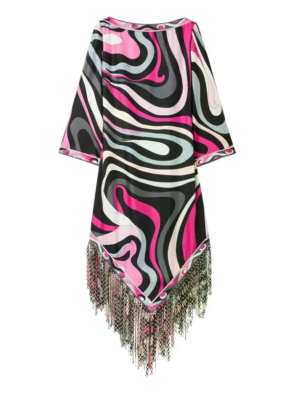 Emilio Pucci Marmo-print Dress - Black