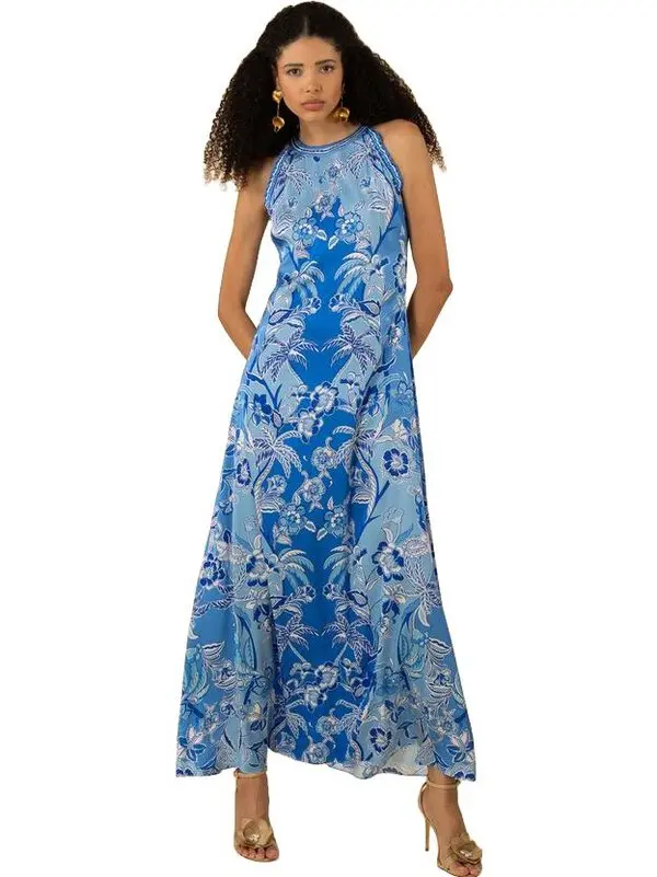 Hale Bob Florence Stretch Maxi Dress - Black