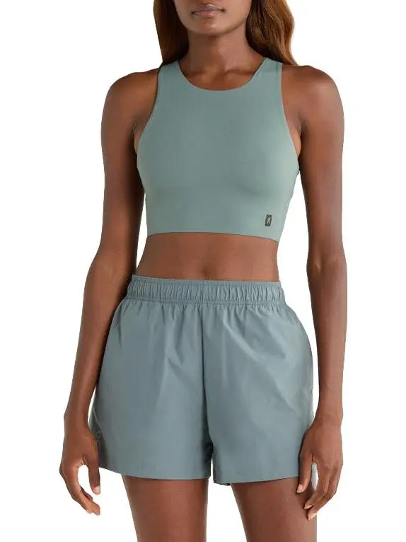 On Core 2-in-1 Cropped Tank Top - Olive