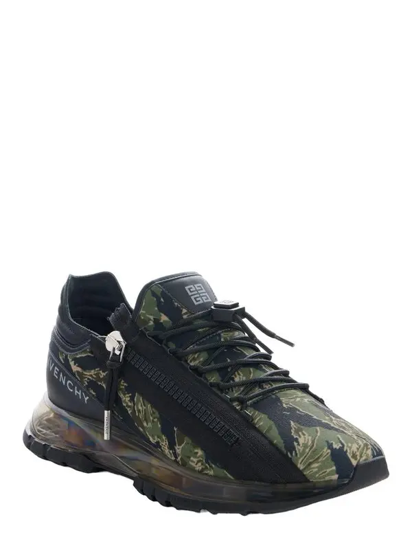 Givenchy Spectre Zip Runner Sneakers - Black/ Khaki
