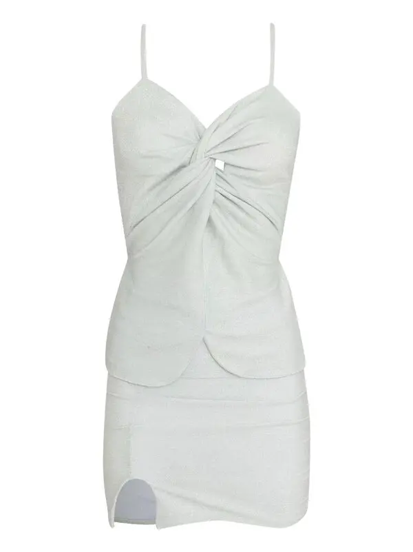 LETHICIA BRONSTEIN Valentina Mini Dress - Silver