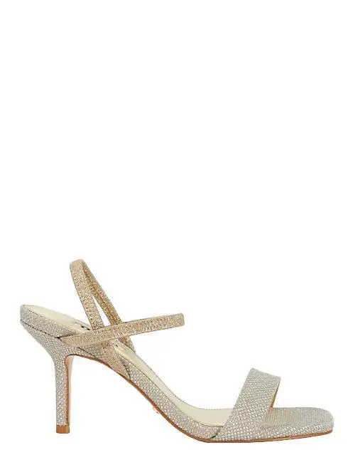 DUNE Metallic-woven Heeled Sandals - Gold Synthetic