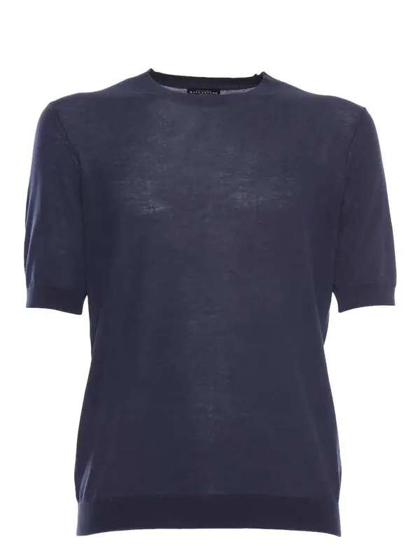 BALLANTYNE Girocoll Pullover - Blue