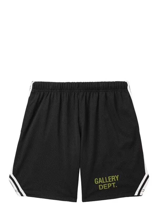GALLERY DEPT. Venice Court Logo-print Mesh Shorts - Black
