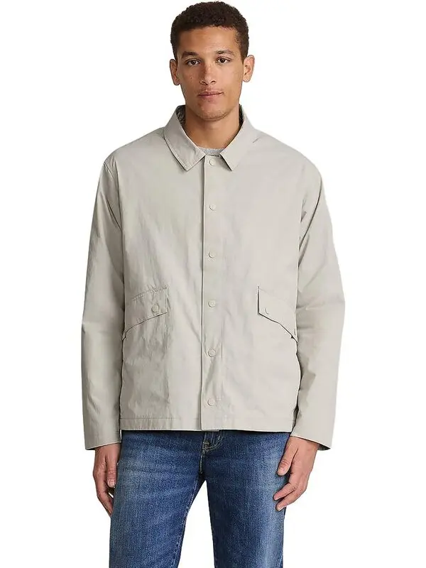 LANDS' END Crinkle Water-repellent Jacket - Light Stone