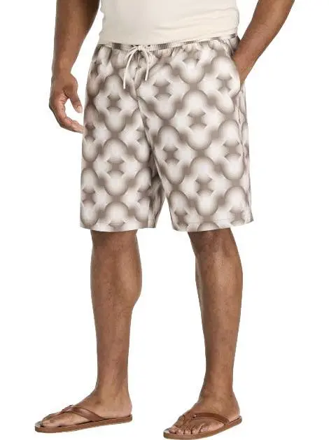 Psycho Bunny Baros Printed Swim Trunks - Natural Linen