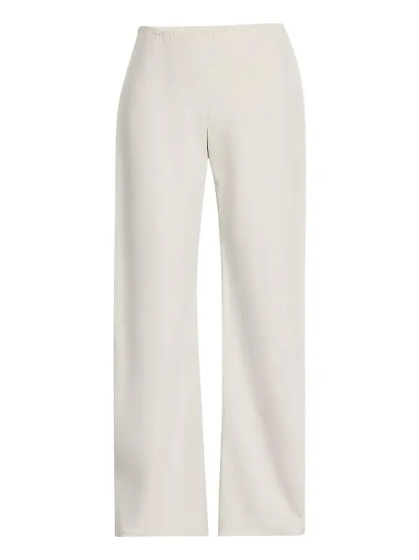 THE ROW Gala Silk-linen Pants - Pearl Grey