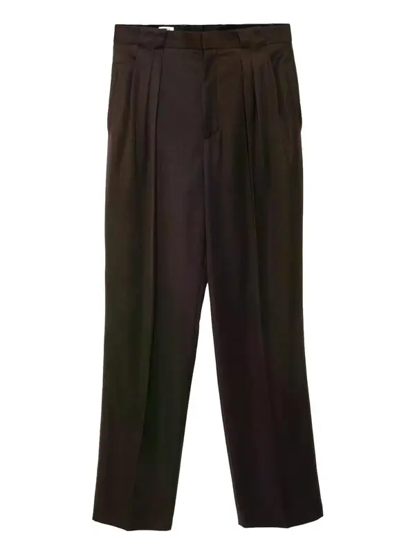 Casablanca Pleated Trousers - Brown