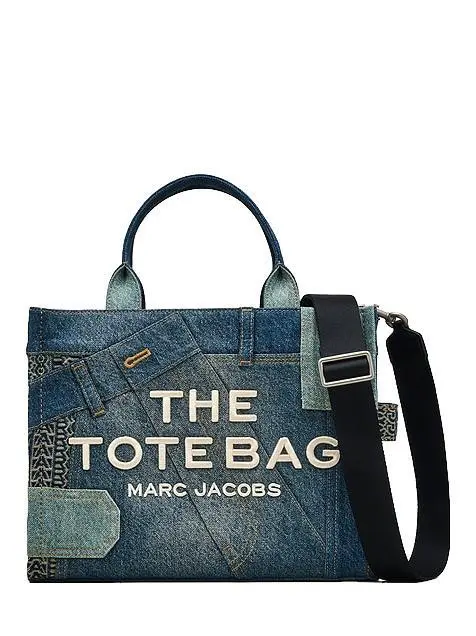 Marc Jacobs Deconstructed Denim Medium Tote Bag - Indigo Multi