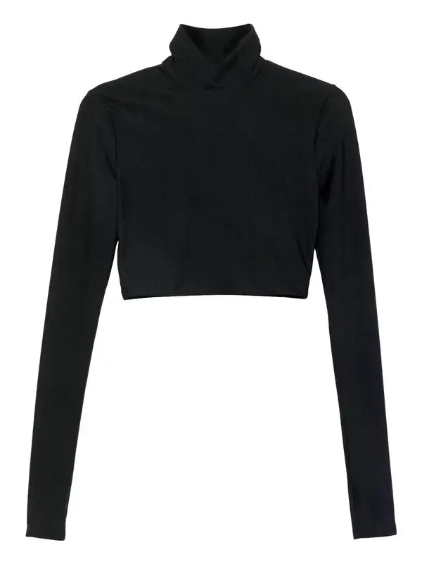 Andamane Orchid Crop Top - Black