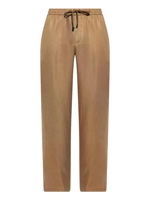 Moncler Drawstring-waist Straight-leg Pants - Brown