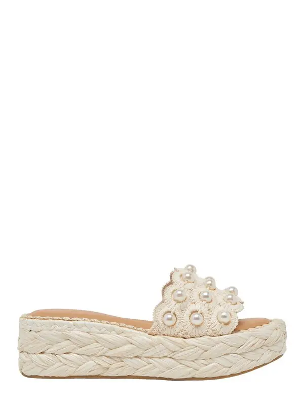 Dolce Vita Caper Espadrille Sandals - Vanilla