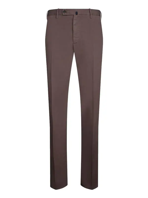 Incotex Batavia Fabric Trousers - Brown