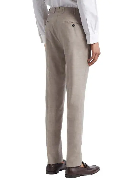 Zegna High Performance™ Wool Trousers - Md Brw Sld