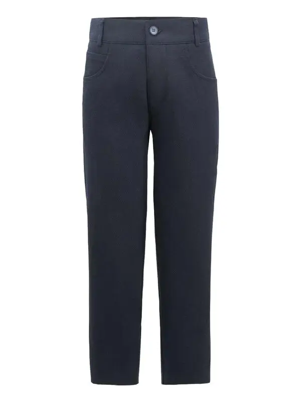 MOUSTACHE Modern Straight-leg Dress Pants - Dark Blue