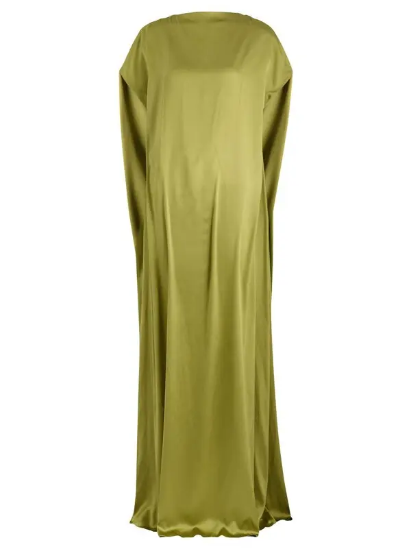 Dries Van Noten Diria Stretch-silk Satin Gown - Olive