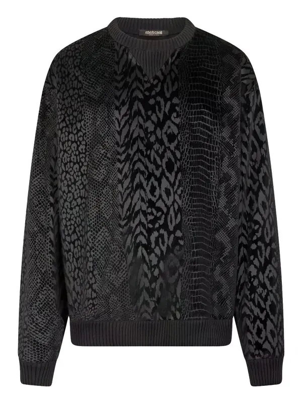 Roberto Cavalli Cotton Jumper - Black