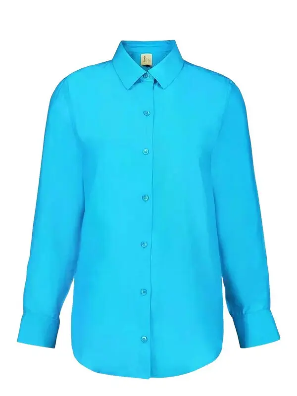 PAULA Silk Shirt - Blue