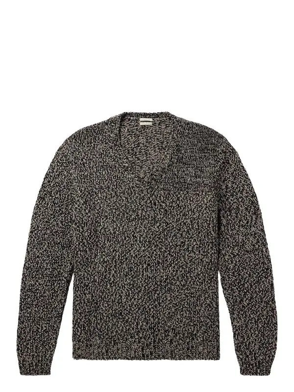 Massimo Alba Jacob Organic Cotton And Mulberry Silk-blend Sweater - Gray