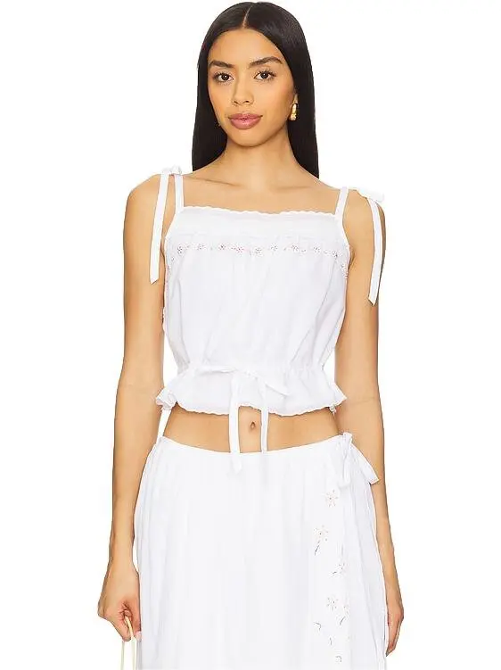 Ciao Lucia Arae Top - White
