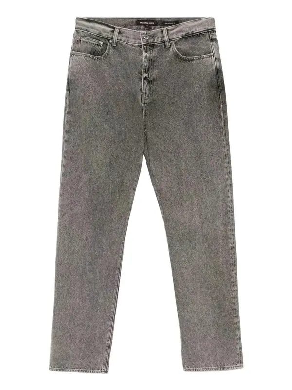 Michael Kors Finn Straight-leg Jeans - Grey