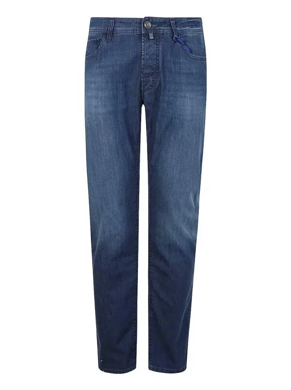 Jacob Cohen Pant 5 Pocket Slim Fit Bard Denim Stretch - Blue