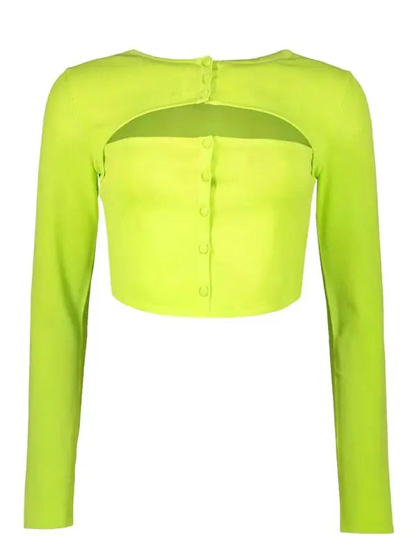Dsquared2 Cut-out Cropped Top - Green