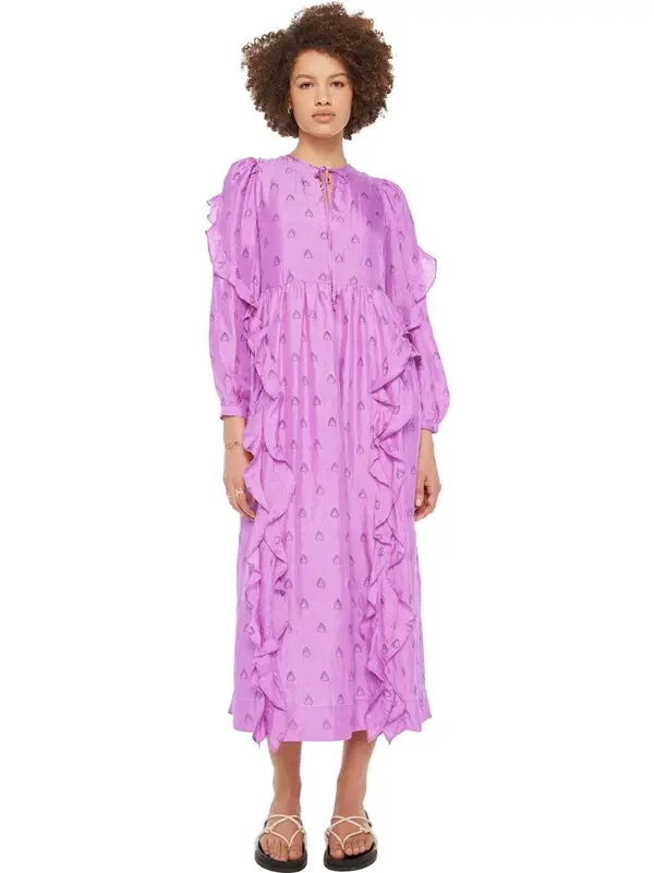 Alix Of Bohemia Lina Heart Dress - Fuchsia