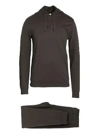 Emporio Armani Lead Cotton Tracksuit - Grey