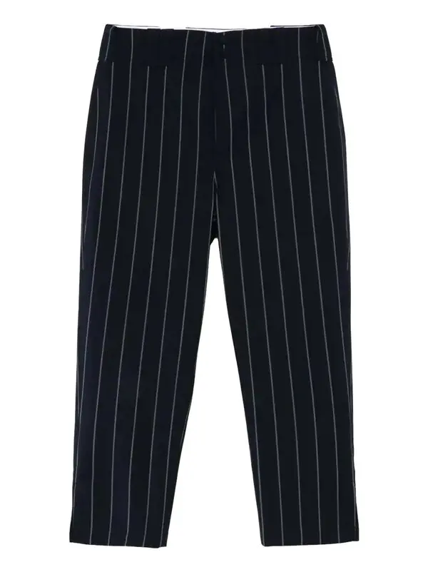 Alexander Wang Pinstripe Cropped Trousers - Blue