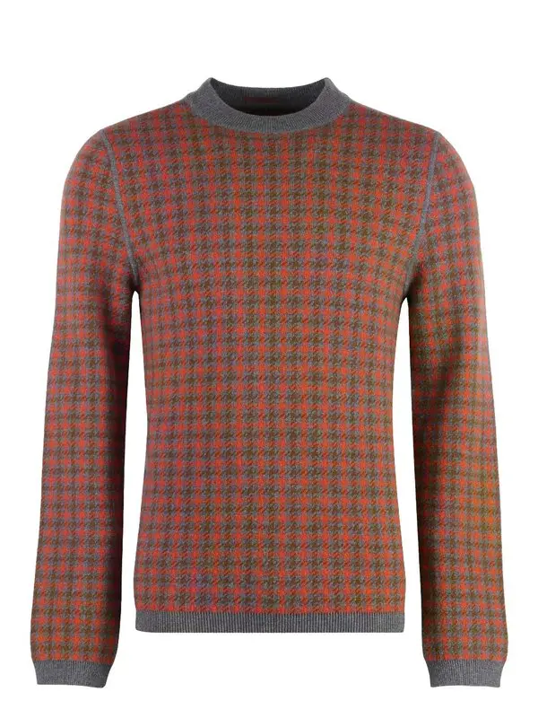 Malo Crew Neck Sweater - Orange