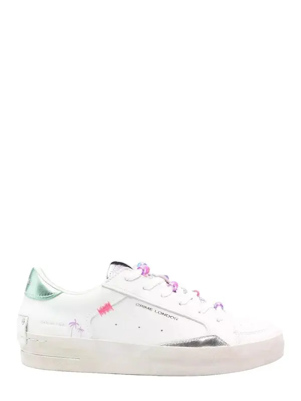 CRIME LONDON Sk8 Deluxe Sneakers - White