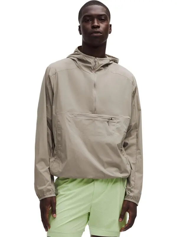 Lululemon Multi-pocket Running Anorak - Warm Ash Grey