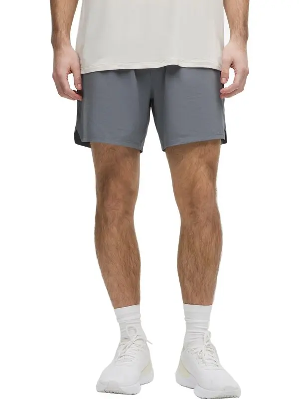 Lululemon Mile Maker Run Crew Ripstop Lined Short 6 - Solar Grey